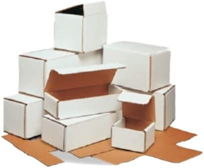 50 8x6x3 White Cardboard Paper Boxes Mailing Packing Shipping Box ...