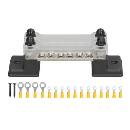 12 Terminals Bus Bar, Low Resistance M4 M6 Stud 12 Post Power ...