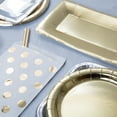 Rectangular Paper Appetizer Plates, 9 x 5 in, Foil Gold, 8ct - Walmart.com