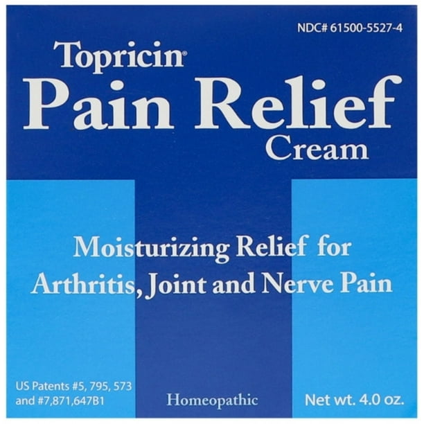 Topricin Pain Relief Cream 4 oz - Walmart.com - Walmart.com