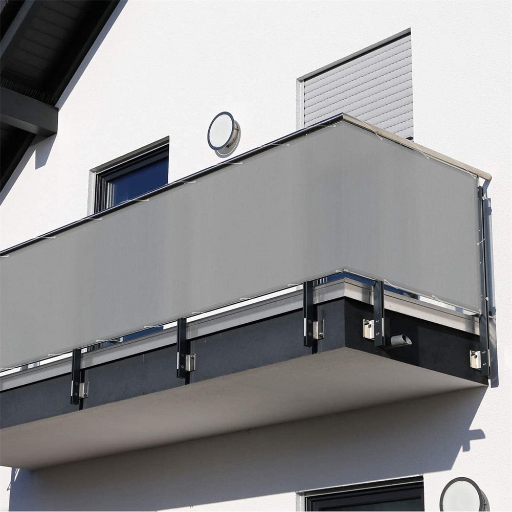 Tongliya Fiberglass balcony privacy screen 600 x 90 cm grey (grey) 0 ...