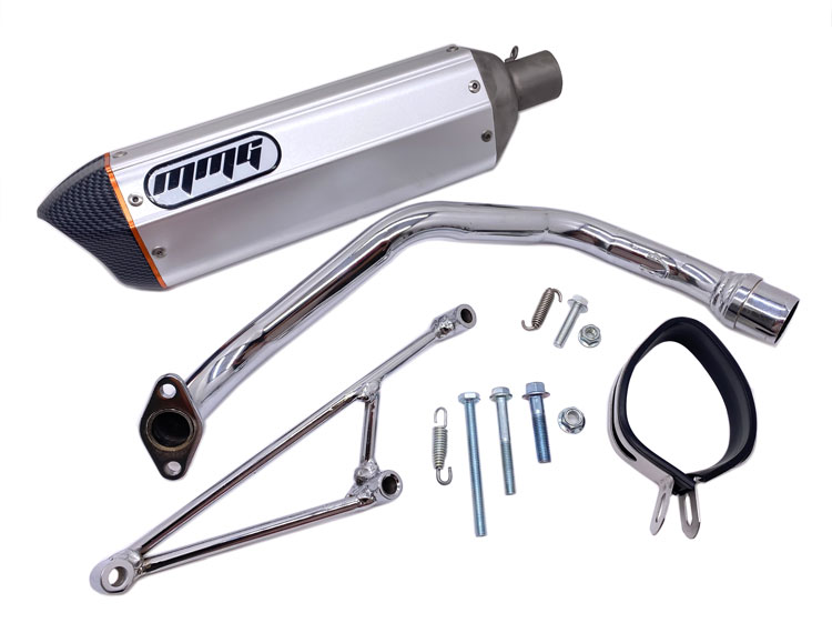 Motorcycle Scooter Performance Exhaust System for GY6 150cc Engines ...