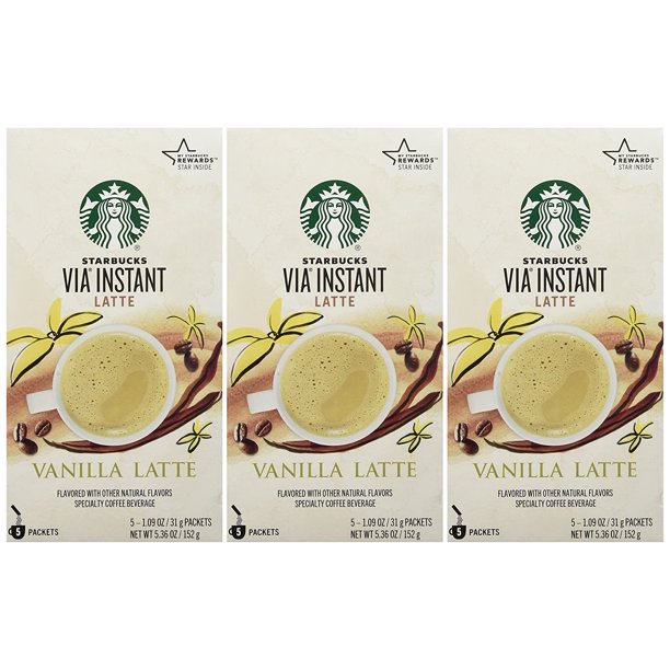 Starbucks | VIA Instant - 100% Arabica Coffee | Vanilla Latte, 3 Boxes ...