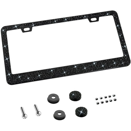 Bling License Plate Frame (Black) | Walmart Canada