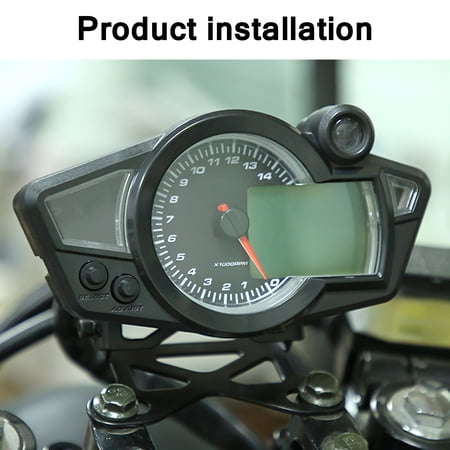 Universal Motorcycle Digital Speedometer Exquisite 8-18V Motorcycle ...