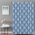 Bathroom Shower Curtain Abstract Botanical Floral Leaf Texture ...