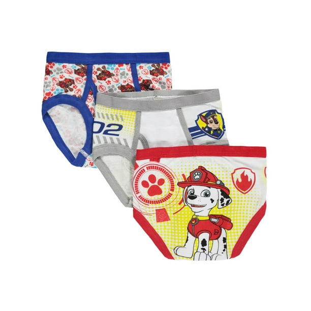 Paw Patrol Little Boys' "Anchor Medley" 3-Pack Briefs (Sizes 4 - 7 ...