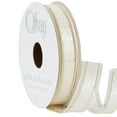 Offray Ribbon, Ivory 5/8 inch Woven Ribbon for Sewing, Crafts, and ...