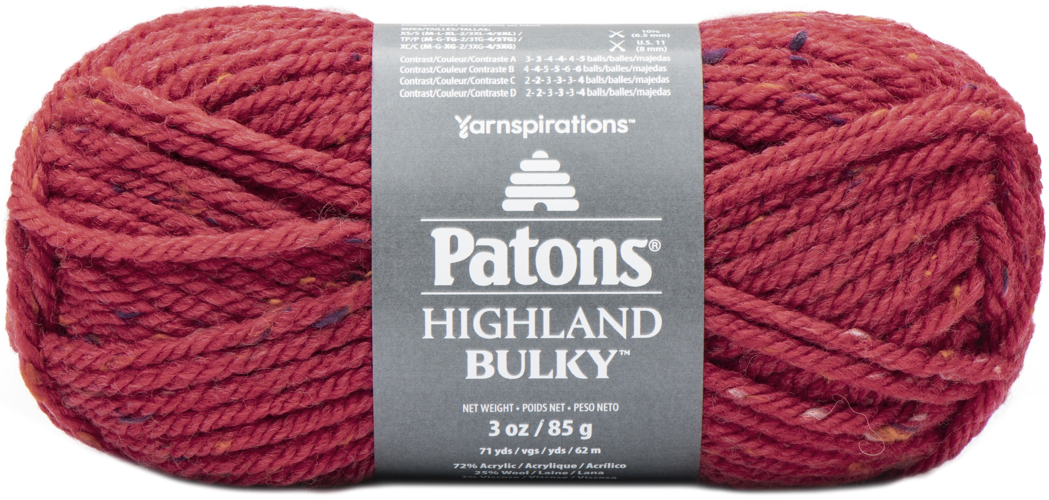 Patons Highland Bulky Tweeds Yarn-Sundried Tomato -244714-14003 ...