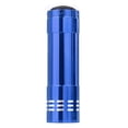 Mini Aluminum UV Ultra Violet 9 LED Flashlight Blacklight Torch Light ...