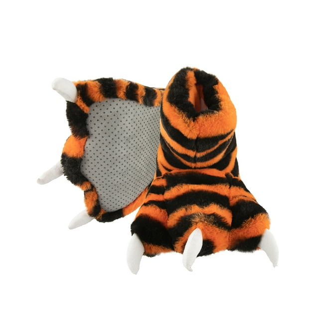 LazyOne Animal Paw Slippers, Tiger, Child and Adult Unisex Furry ...