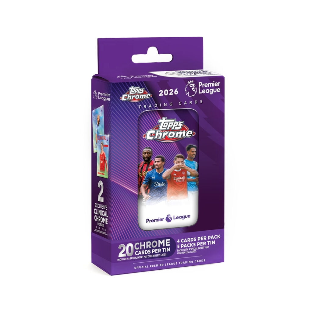 Click here for 2025-26 Topps Chrome Premier League Cards - Tin (2... prices