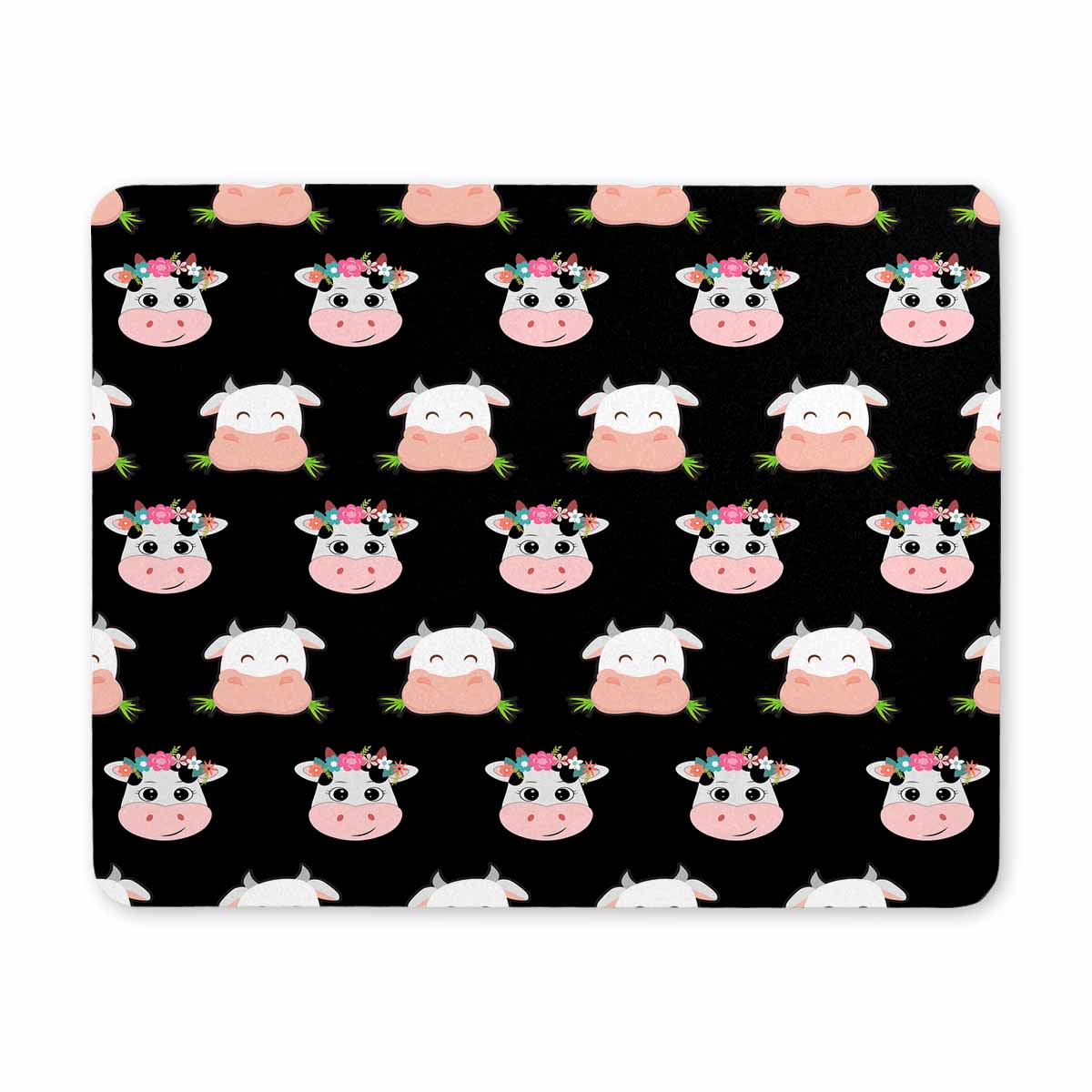 Cow Mouse Pad Animal Gaming Mouse Mat Non-Slip Rubber Base Thick ...