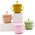 3.94 x 3.94 x 1.18 Inch Silicone Snack Cup, Xubinwww, Double Ear Anti ...