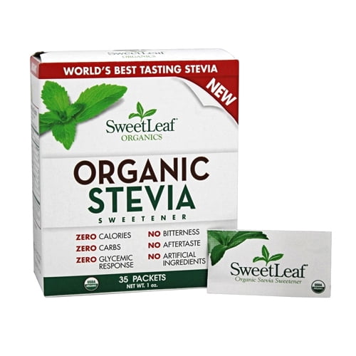 SweetLeaf Organic Stevia Sweetener Packets, 35 Ea - Walmart.com