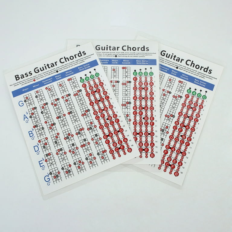 4 String Bass Guitar Chords Chart