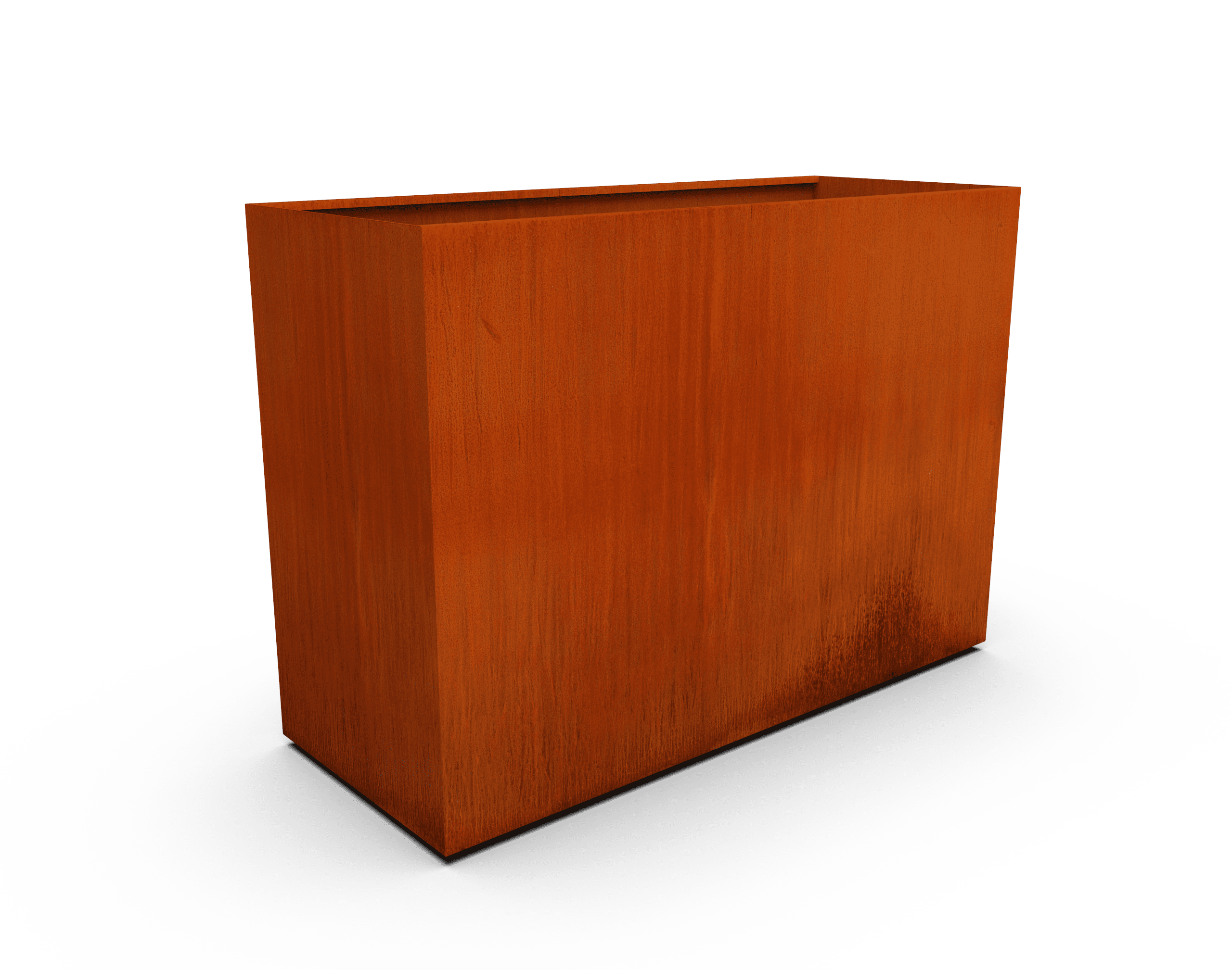 PLANTERCRAFT Corten Steel metal planter box, Rectangular sizes, Modern ...
