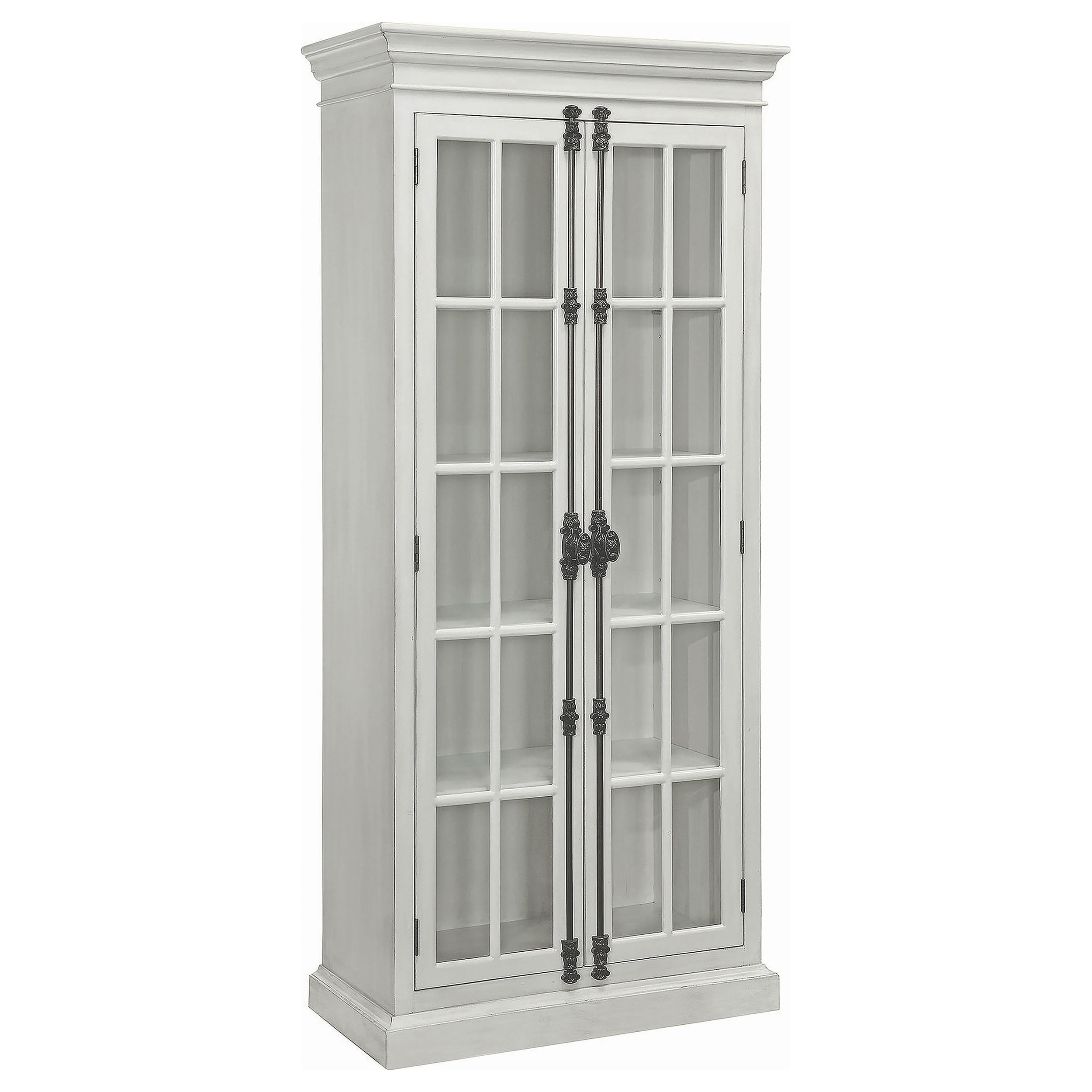 Toni 2 door Large Home Storage Tall Cabinet Indoor with Shelves Antique White Walmart