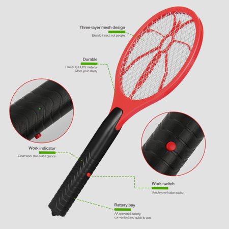 Fly Bat 3 Layer Mesh Bug Racket Portable Pest Insect Control Device ...