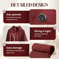 Portable Heated Blanket Shawl Wrap for Women, USB Electric Heating ...