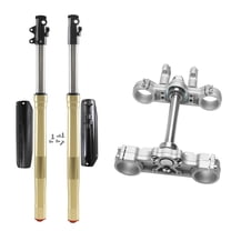 630mm Front Forks 45/48mm Triple Tree Clamp w/Complete Hydraulic Brake ...