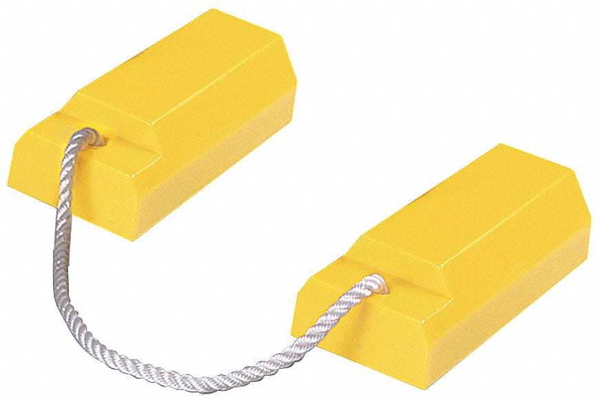 Checkers Airplane Chock,3 In H,Urethane,Yellow,PR AC3512-P - Walmart.com