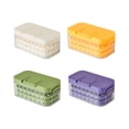 One-Press Release Stackable Ice Cube Tray, 64-Cell Mold with Airtight ...