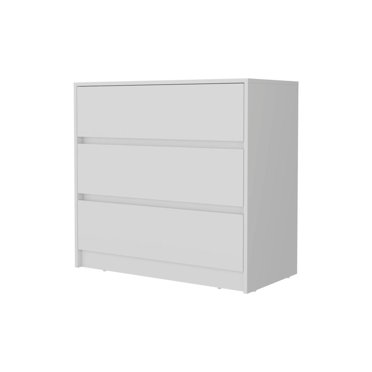 FM FURNITURE LLC Cresco 3 Drawer Dresser with Door Cabinet and Open ...