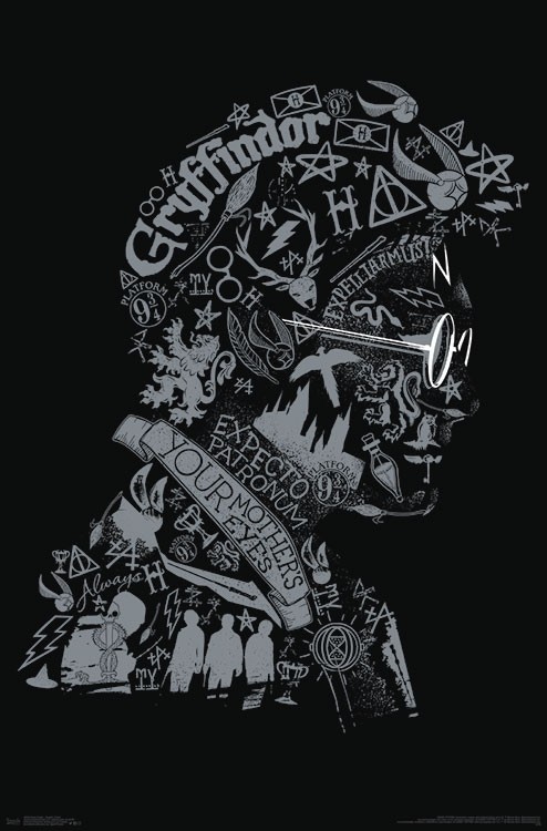 Harry Potter - Graphic Potter Poster Print (22 x 34) - Walmart.com