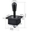 Happ American Competition Style Arcade Joystick BLACK 4/8 Way ...