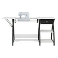 Sew Ready Comet Plus Hobby/Office/Sewing Desk with Fold-Down Top ...