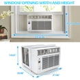 Arctic King 12,000 BTU Window Air Conditioner, Cools 550 Sq. Ft ...