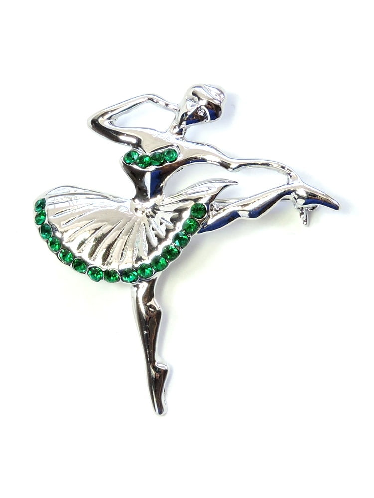 Gorgeous Crystal Ballet Ballerina Dancer Pin Brooch - Walmart.com