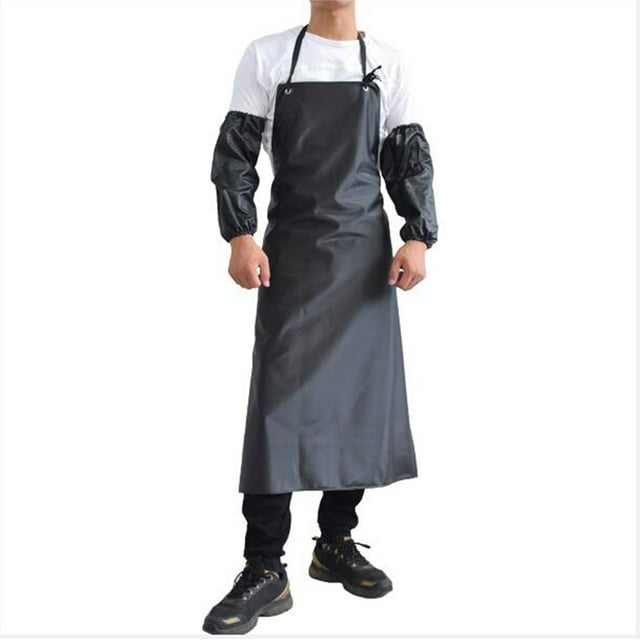 Heavy Duty Waterproof Apron, PVC Extra Long Apron for Dishwashing Lab ...