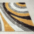 Luxe Weavers Modern Shag Geometric Yellow 5x7 Area Rug, Indoor Carpet ...