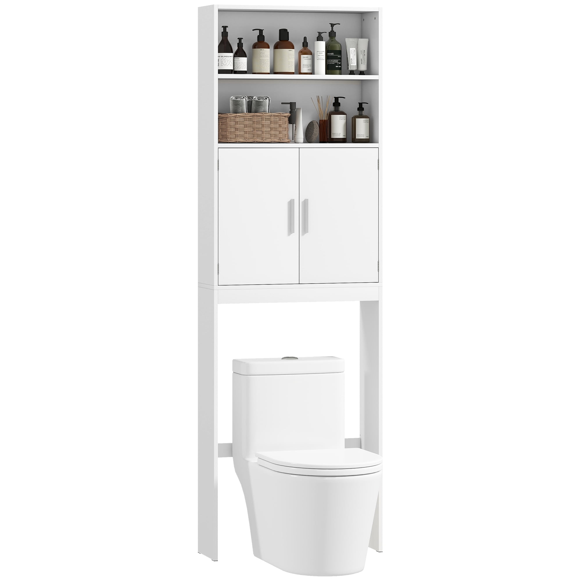 Click here for Homcom Over The Toilet Storage Cabinet  4-Tier Bat... prices