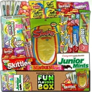 Foxy Fane Deluxe Snack Box - 120ct Assorted Party Fun Grocery Items ...
