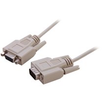 C2G 6ft Serial RS232 DB9 Null Modem Cable with Low Profile Connectors M/F - In-Wall CMG-Rated ...