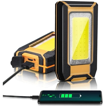 Might-D-Light 10-Watt 400-Lumen Dark Gray Rechargeable Folding LED Work ...