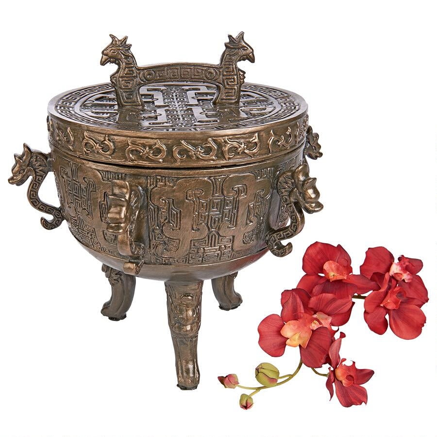 Design Toscano Dragon Temple Faux Incense Sensor Urn - Walmart.com