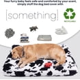 Faux Fur Dog Bed Covers – Ultra Soft Rose Velvet, Removable & Washable ...