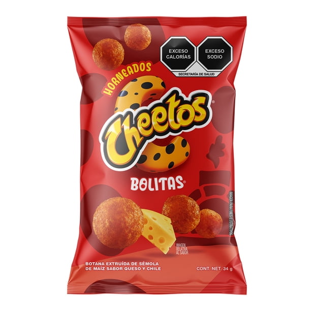 Botana Cheetos Bolita sabor queso y chile 34 g | Walmart en línea