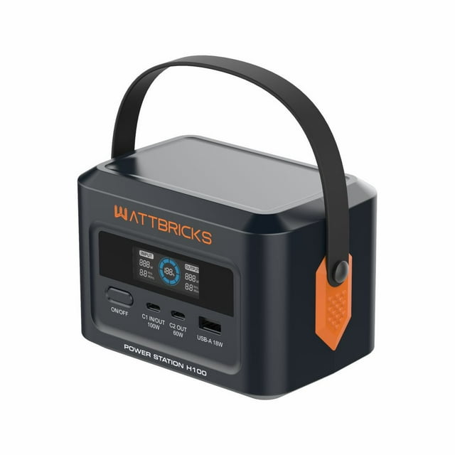 Wattbricks Energy 120-Watt Peak With 99.2Whr Portable Power Station ...