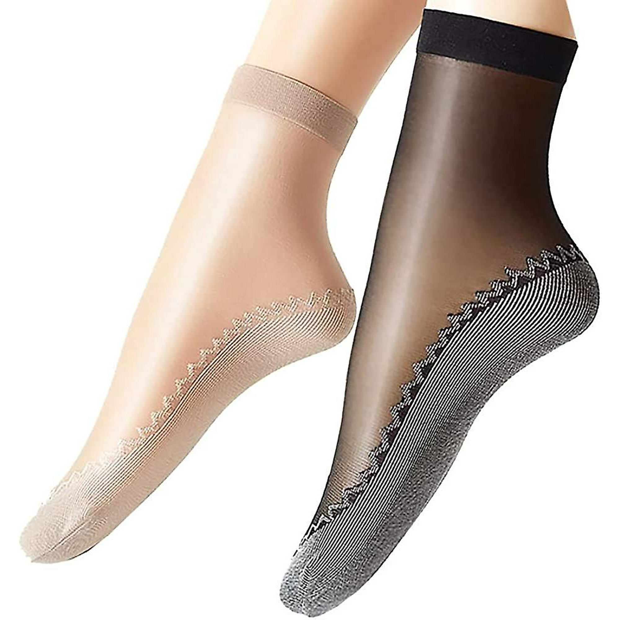 Click here for Ziofrewq 10 Pairs Silky Anti-Slip Cotton Sole Shee... prices