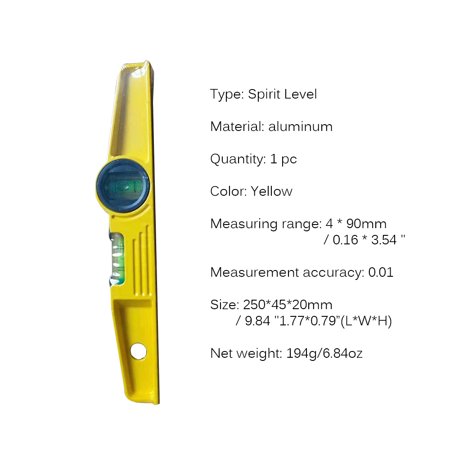 Onever Magnetic levelling instrument Ruler Anti-rust Bubbles High ...