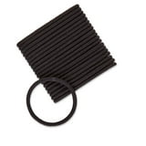 Scunci Elevated Basics No-Damage 4mm Hair Elastics, Black, 20-Pieces ...