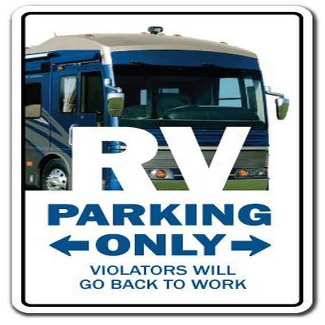 SignMission 8 x 12 in. Decal - RV - Recreational Vehicle Motor Home ...