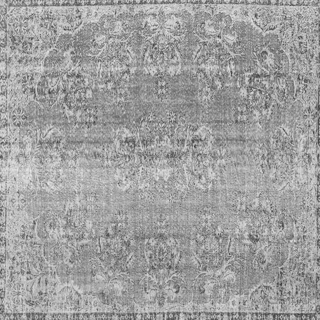 Ahgly Company Indoor Square Persian Gray Traditional Area Rugs, 5 ...