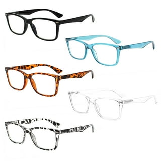 Amber Blue Light Blocking Glasses for Women Men - Black Square Nerd ...