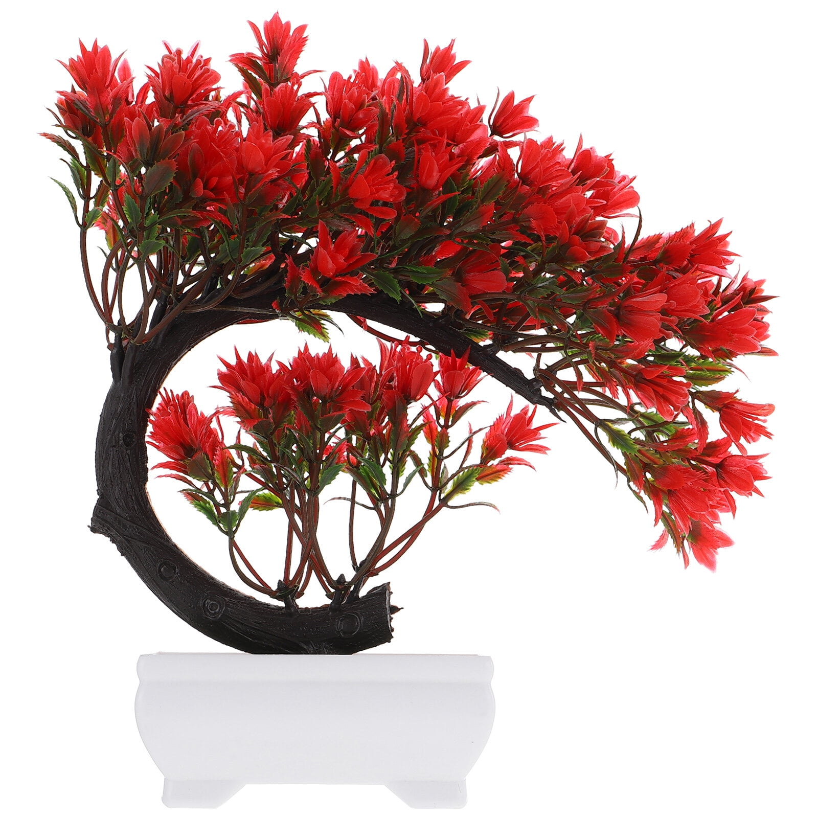 Simulated Green Potted Plants Fake Flower Bonsai Fake Plant Decoration ...
